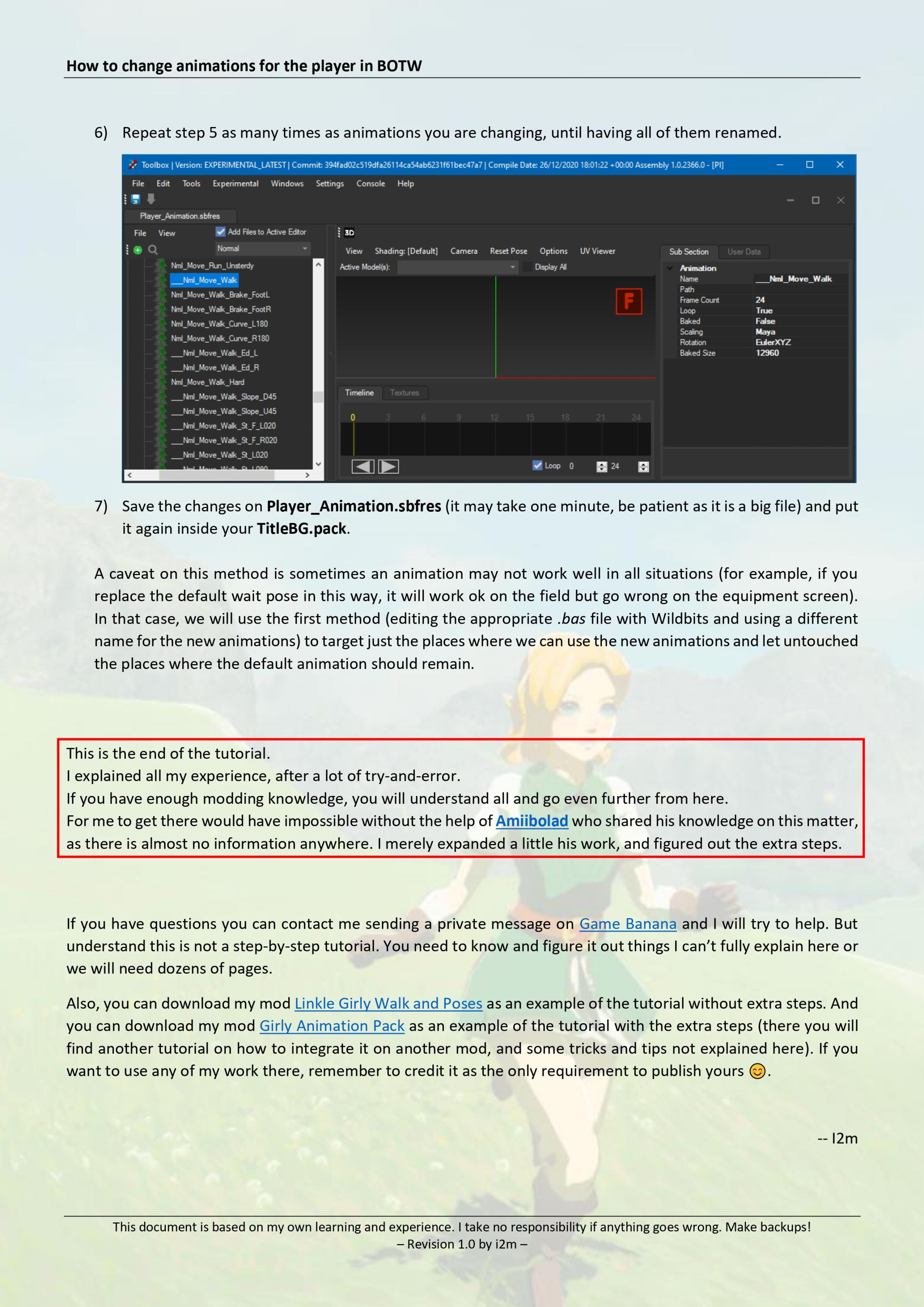 Animation replacement: a tutorial [The Legend of Zelda: Breath of the ...