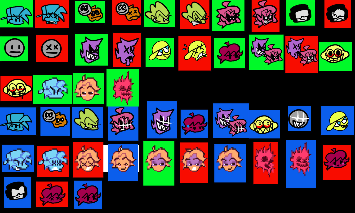 Colored Square Guides for Icongrid.png and fpsplus [Friday Night Funkin ...