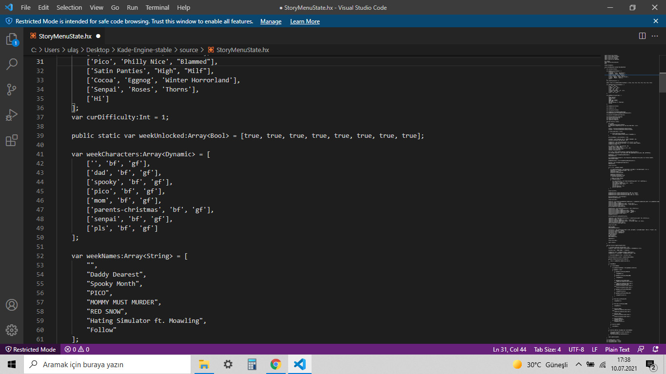 Kade Engine adding new weeks Tutorial for Friday Night Funkin' | FNF Tutorials