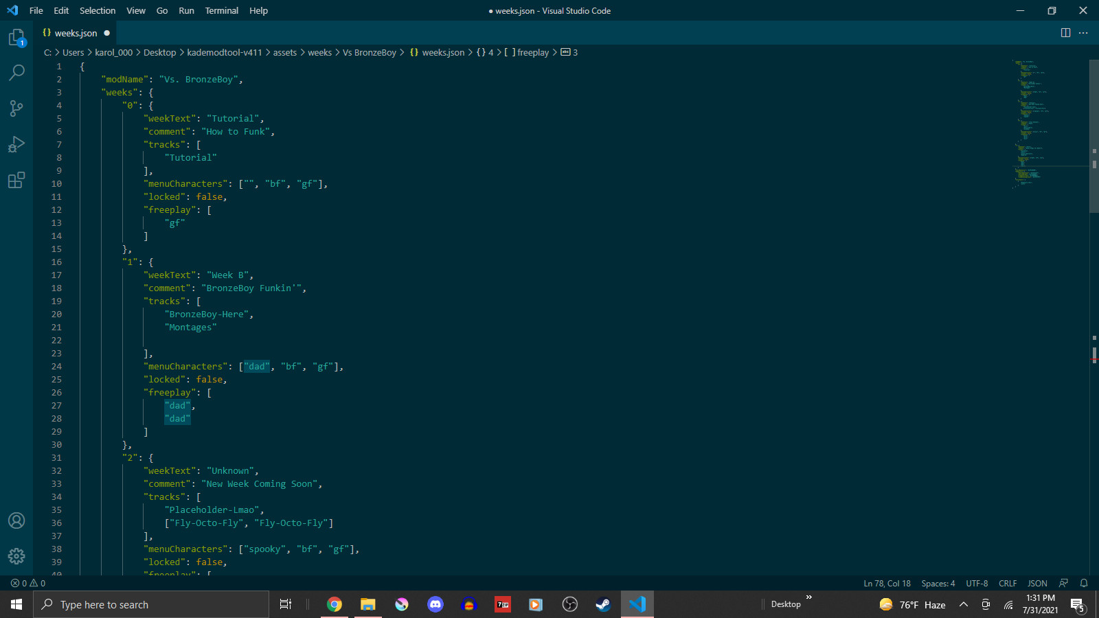How to make a full week using Kade Mod Tool Tutorial for Friday Night ...