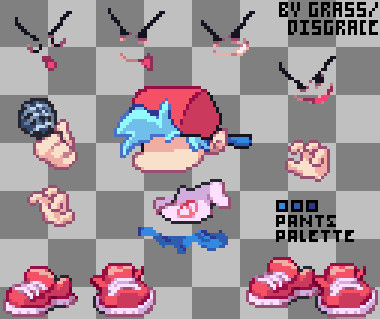 Pixel BF TEMPLATE! - Friday Night Funkin' Tutorial for Friday Night ...