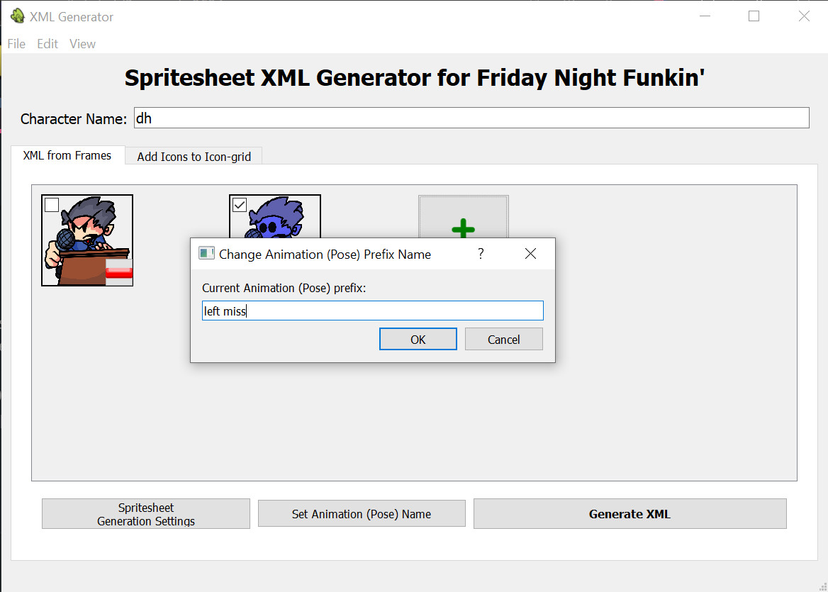 Adding miss sprites in xml generator Tutorial for Friday Night Funkin ...