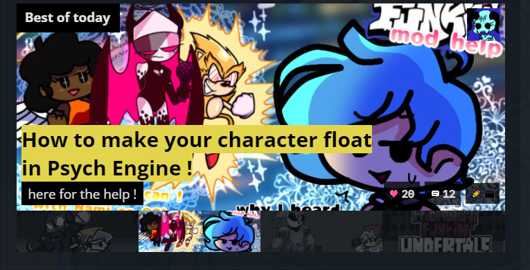 How to make your character float in Psych Engine ! Tutorial for Friday ...