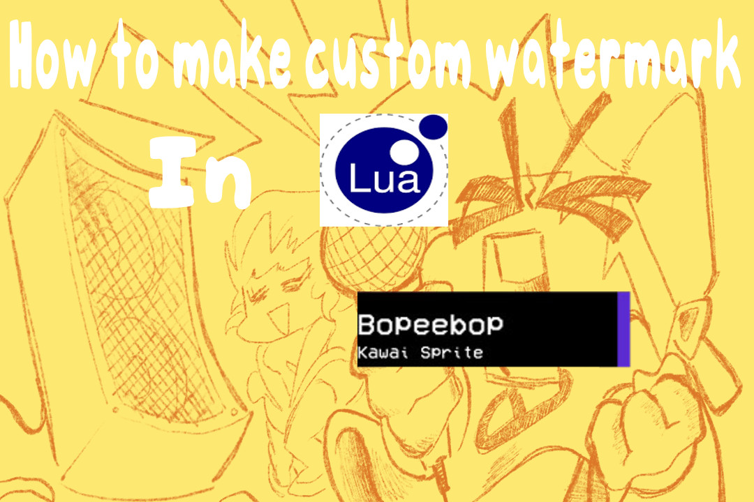 Watermark tutorial (No source)(Psych Engine) Tutorial for Friday Night ...