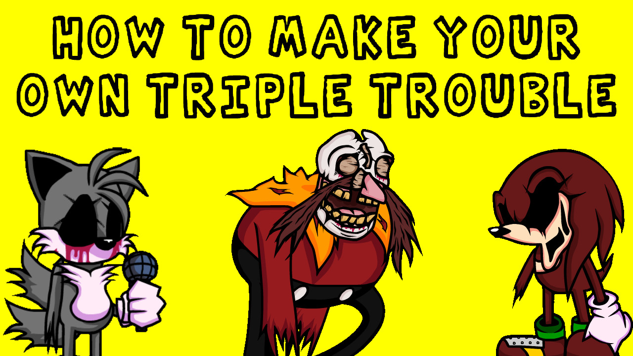 Triple Trouble (Only for Psych Engine) How to Make Tutorial for Friday Night Funkin' | FNF Tutorials