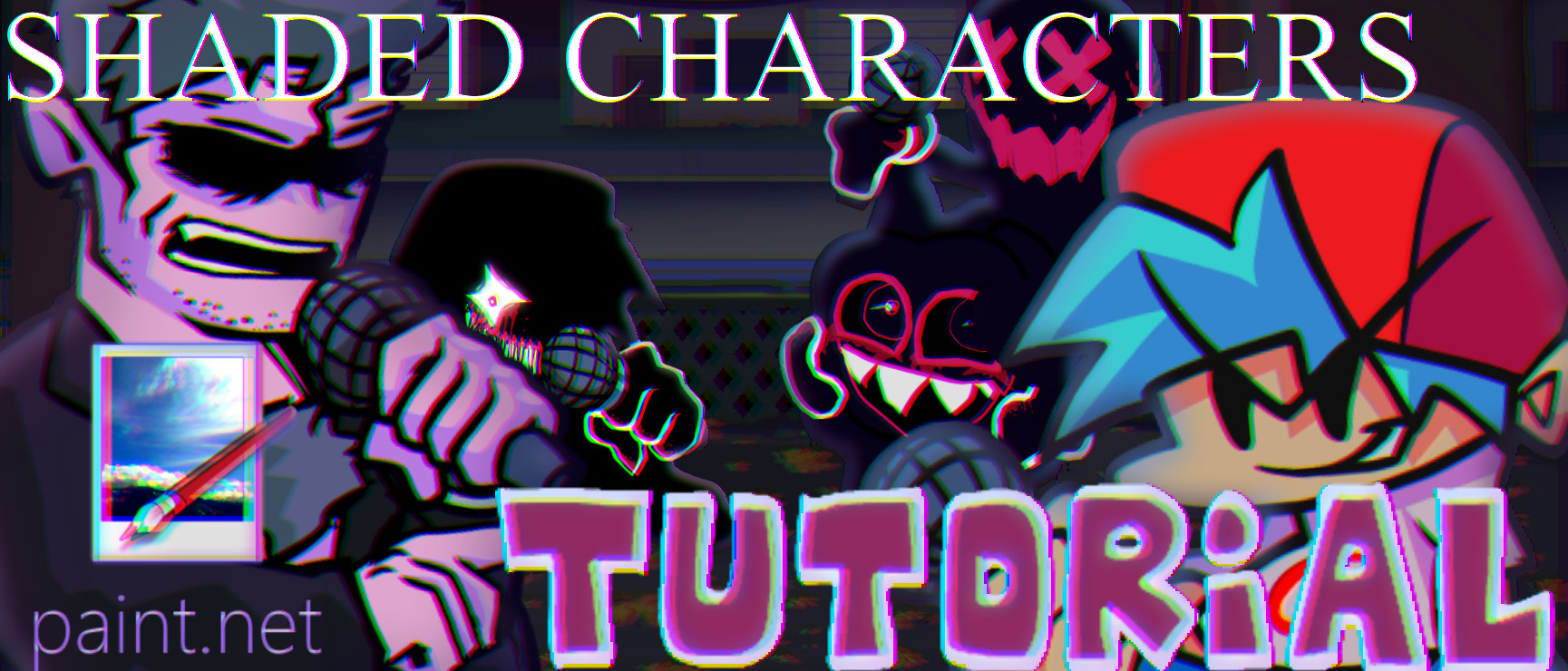 HOW 2 SHADE/RTX CHARACTERS (PAINT.NET EDITION) Tutorial for Friday Night Funkin' | FNF Tutorials