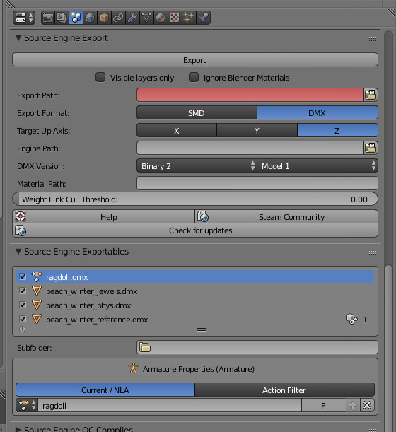 Creating Ragdolls in Source Engine using Blender Tutorial for Source Engine | Source Tutorials