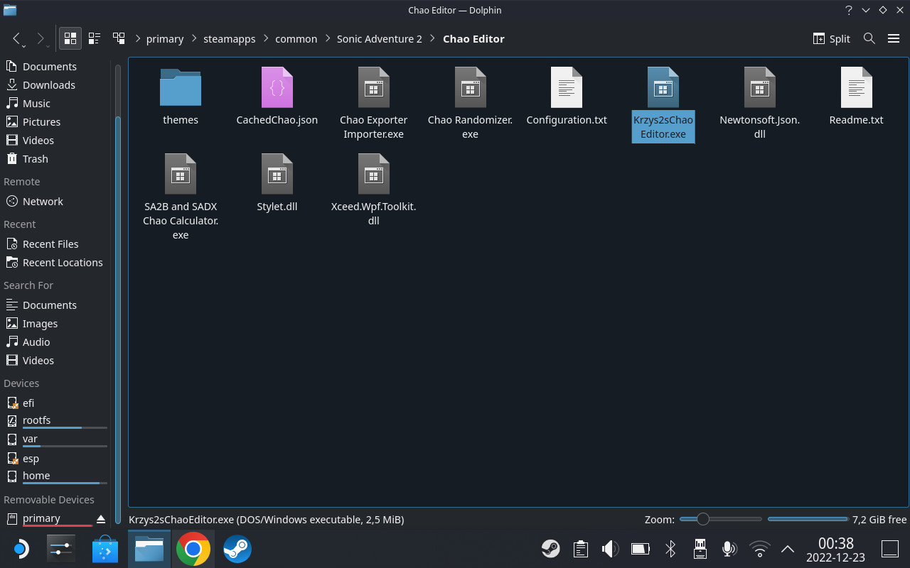 Steam Deck: Use Krzys2's Chao Editor and Mods Tutorial for Sonic ...