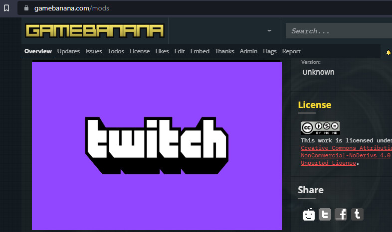 Embed Video & Collection Twitch in desc. Mod [GameBanana] [Tutorials]