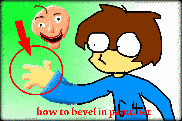 how to add bevel in paint.net Tutorial for Baldi's Basics | Baldi Tutorials