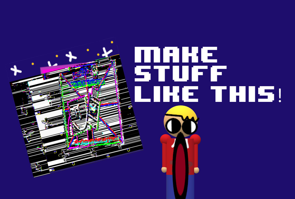 how to make glitchy textures! Tutorial for Baldi's Basics | Baldi Tutorials