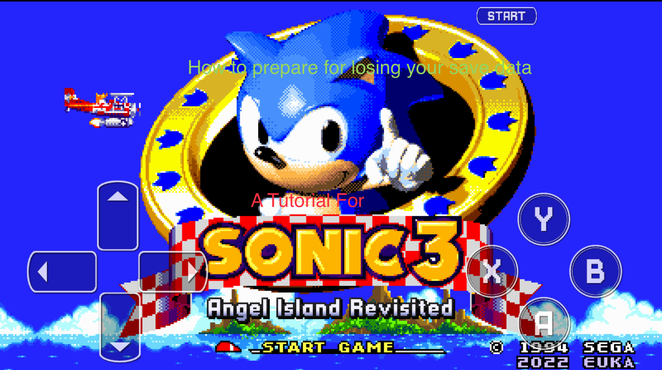 How to prepare for losing your game data Tutorial for Sonic 3 A.I.R. | S3AIR Tutorials