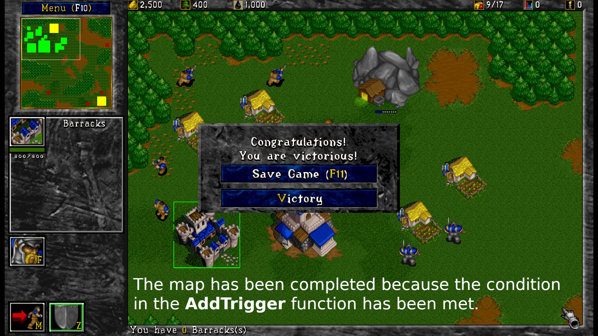 How to add Triggers into a custom map Tutorial for Wargus | WG Tutorials