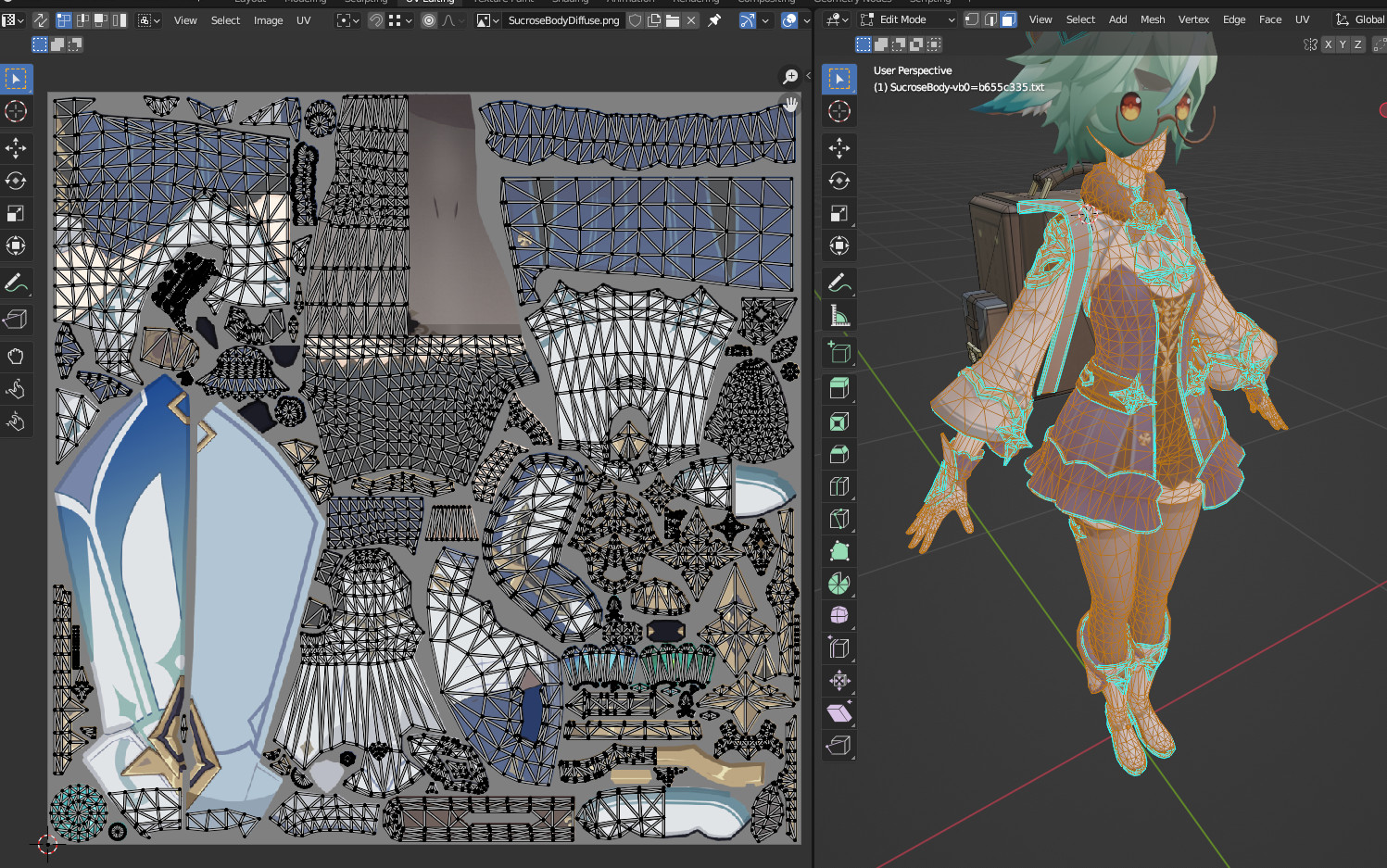 UV, textures and Magick Tutorial for Genshin Impact | GI Tutorials