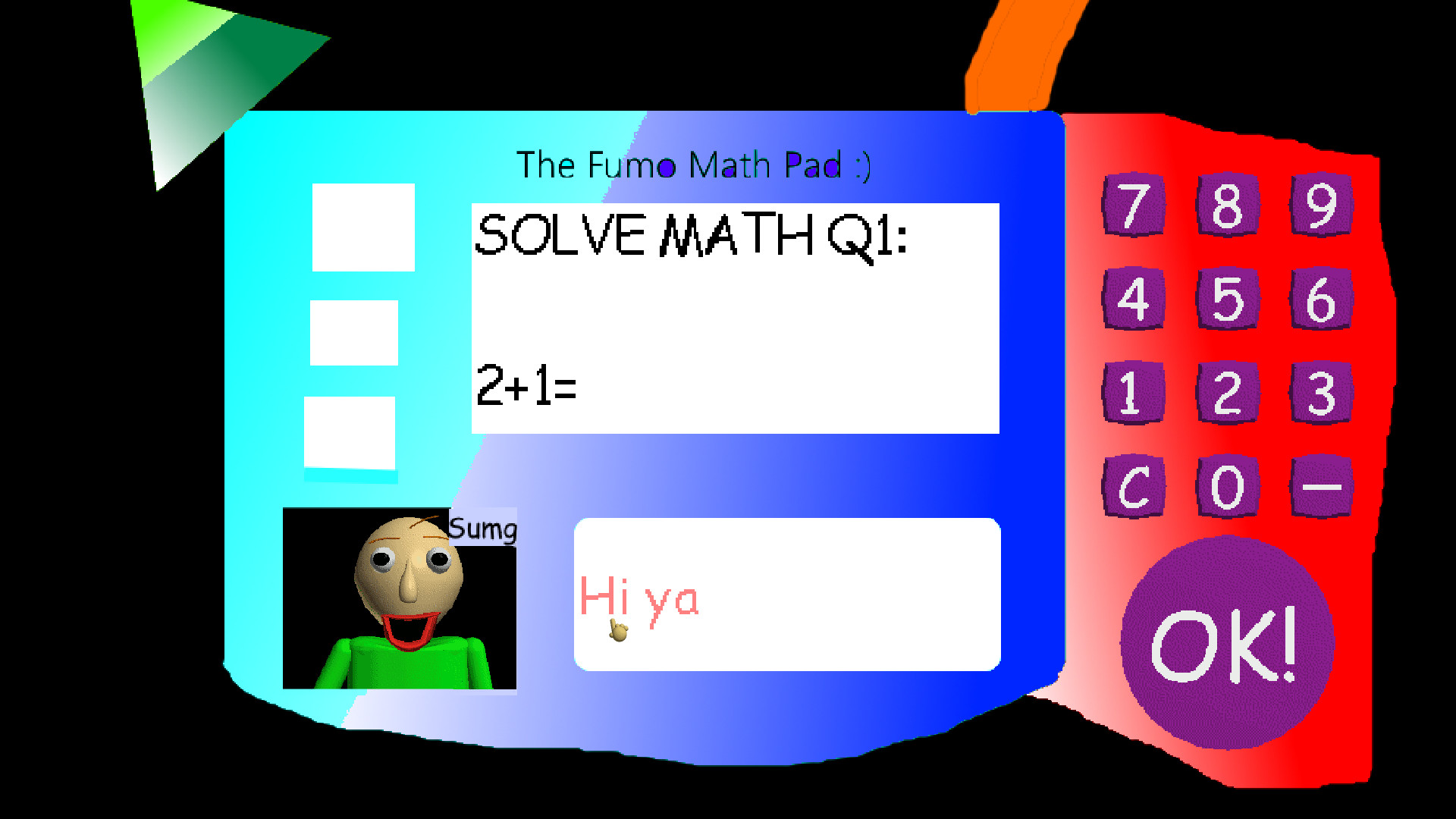 How to change "ENTER ANSWER" text Tutorial for Baldi's Basics | Baldi ...