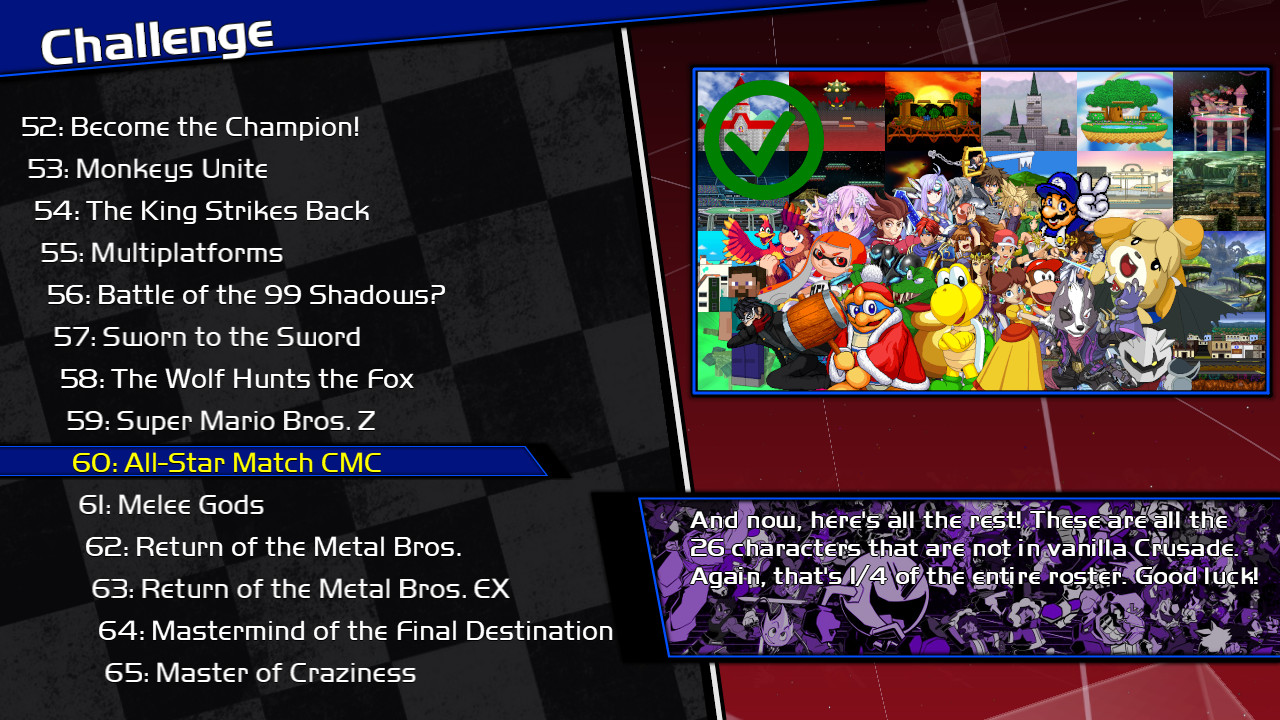 Challenge Tutorial: All-Star Match Tutorial for Super Smash Bros. Crusade | SSBC Tutorials