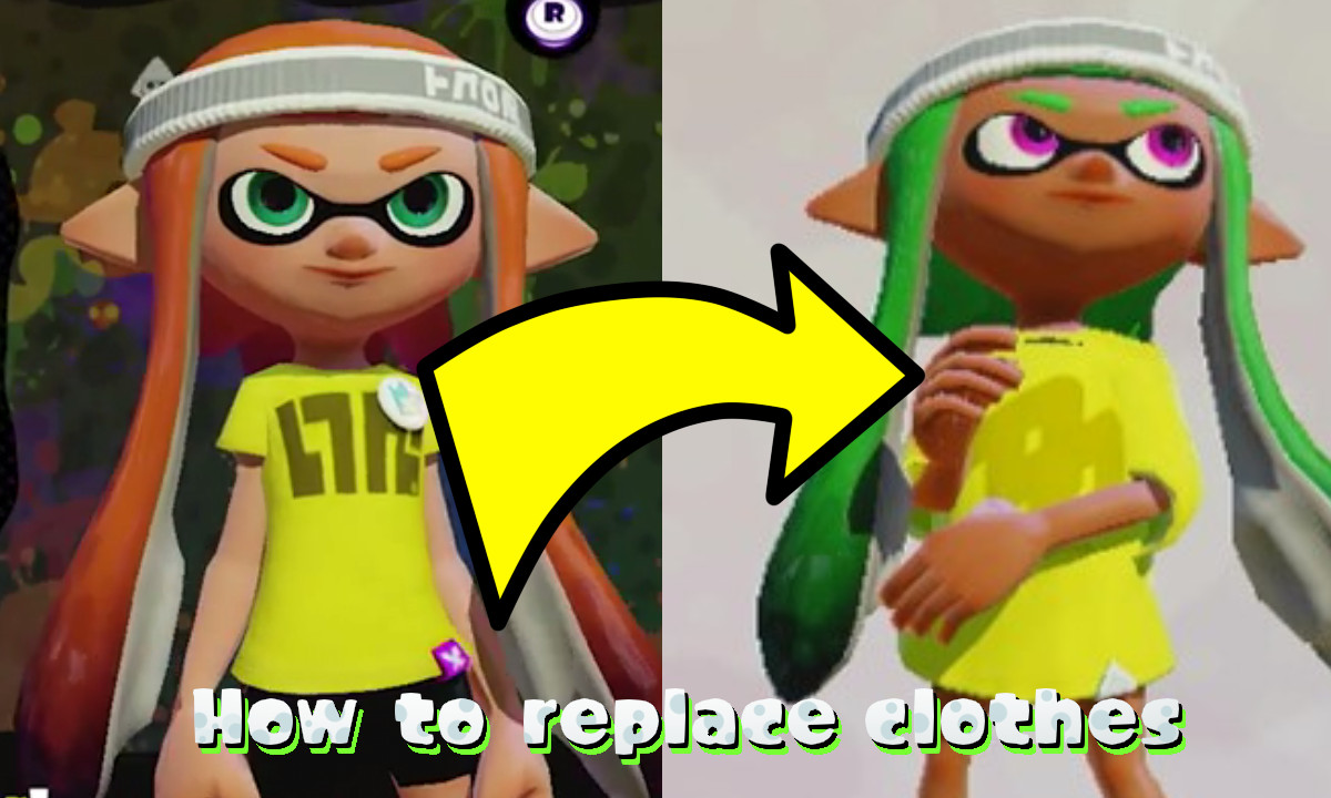 How to replace clothing Tutorial for Splatoon | Splatoon Tutorials