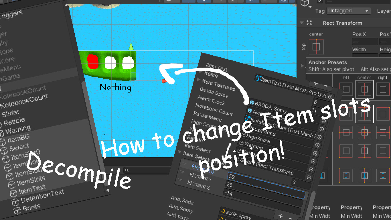 How to change item slots position! Tutorial for Baldi's Basics | Baldi ...
