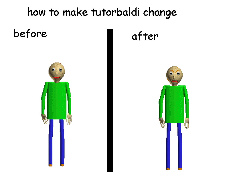 How To Make Tutor Baldi Change Tutorial for Baldi's Basics | Baldi Tutorials