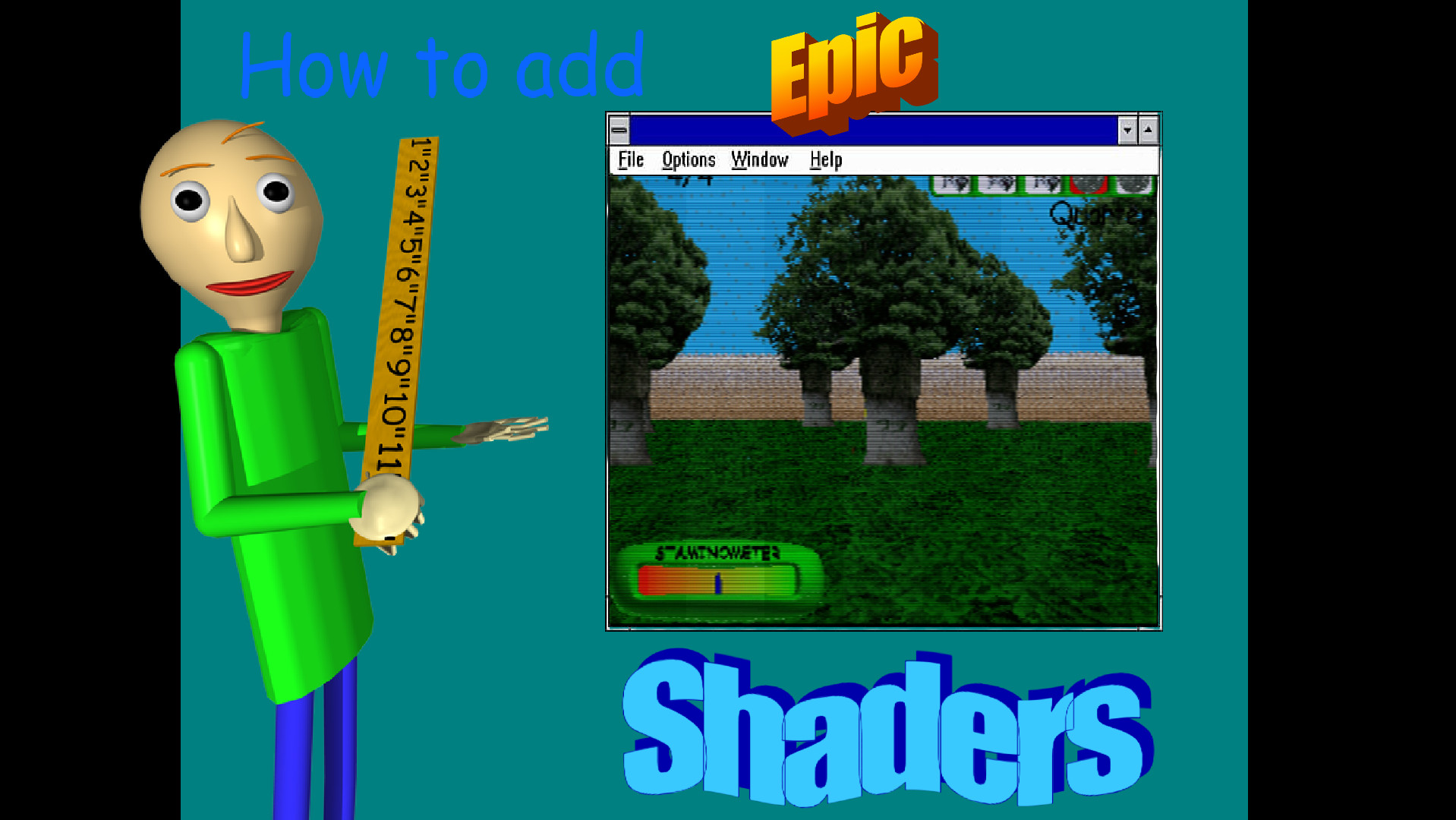 ADDING SHADERS TO BALDI'S BASICS (BBCR OR PLUS) Tutorial for Baldi's Basics | Baldi Tutorials