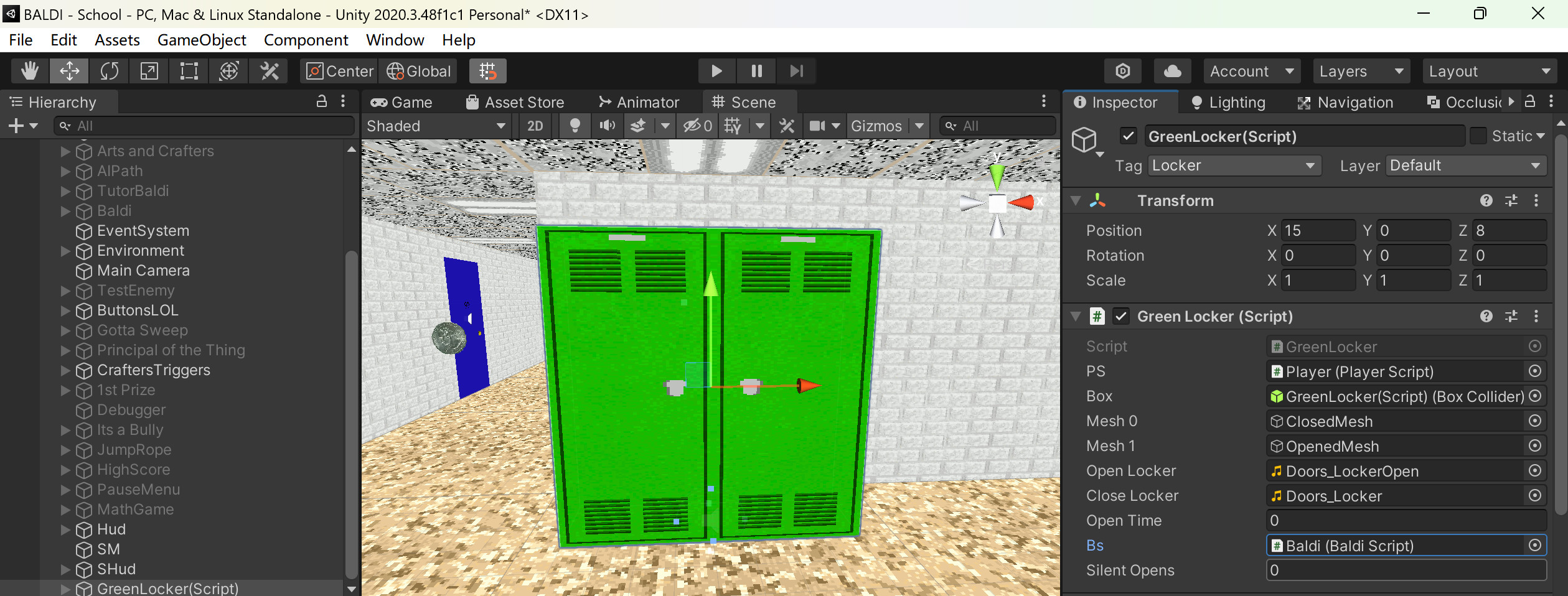 How to add Green Locker in your decompile! Tutorial for Baldi's Basics | Baldi Tutorials