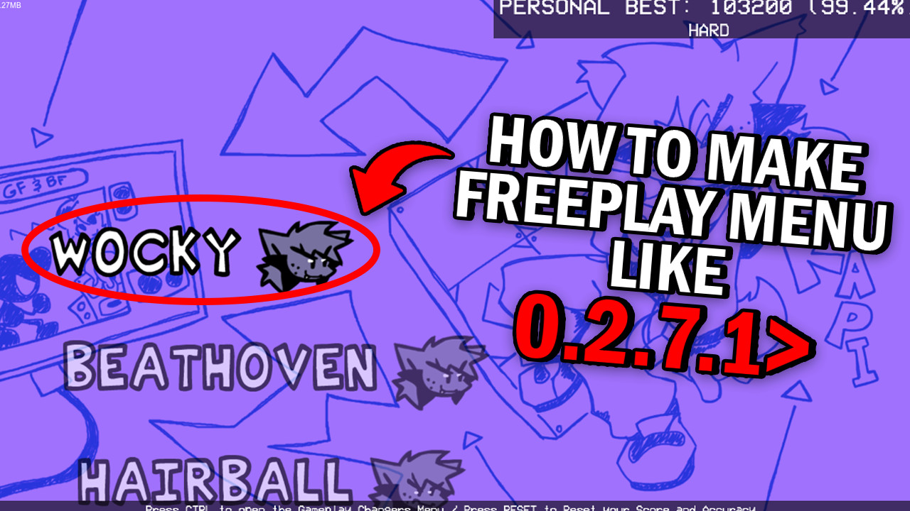 How to make a freeplay menu like 0.2.7.1> Tutorial for Friday Night Funkin' | FNF Tutorials
