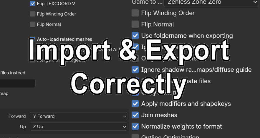 Correctly Importing and Exporting with Blender Tutorial for Zenless Zone Zero | ZZZ Tutorials