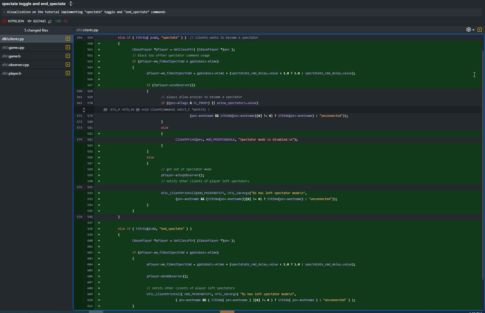 Improved enter and exit for Observer mode Tutorial for Half-Life | HL ...