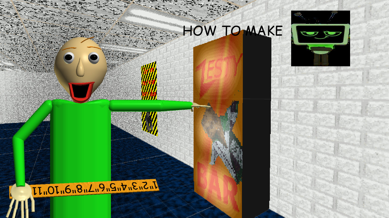 How to make vending machine glow Tutorial for Baldi's Basics | Baldi Tutorials
