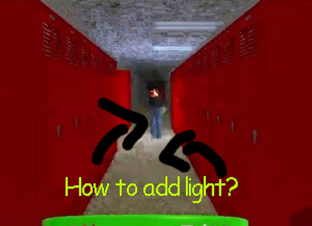 How to add light to character? Tutorial for Baldi's Basics | Baldi Tutorials