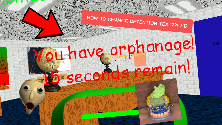 HOW TO CHANGE DETENTION TEXT! (decompile) Tutorial for Baldi's Basics ...
