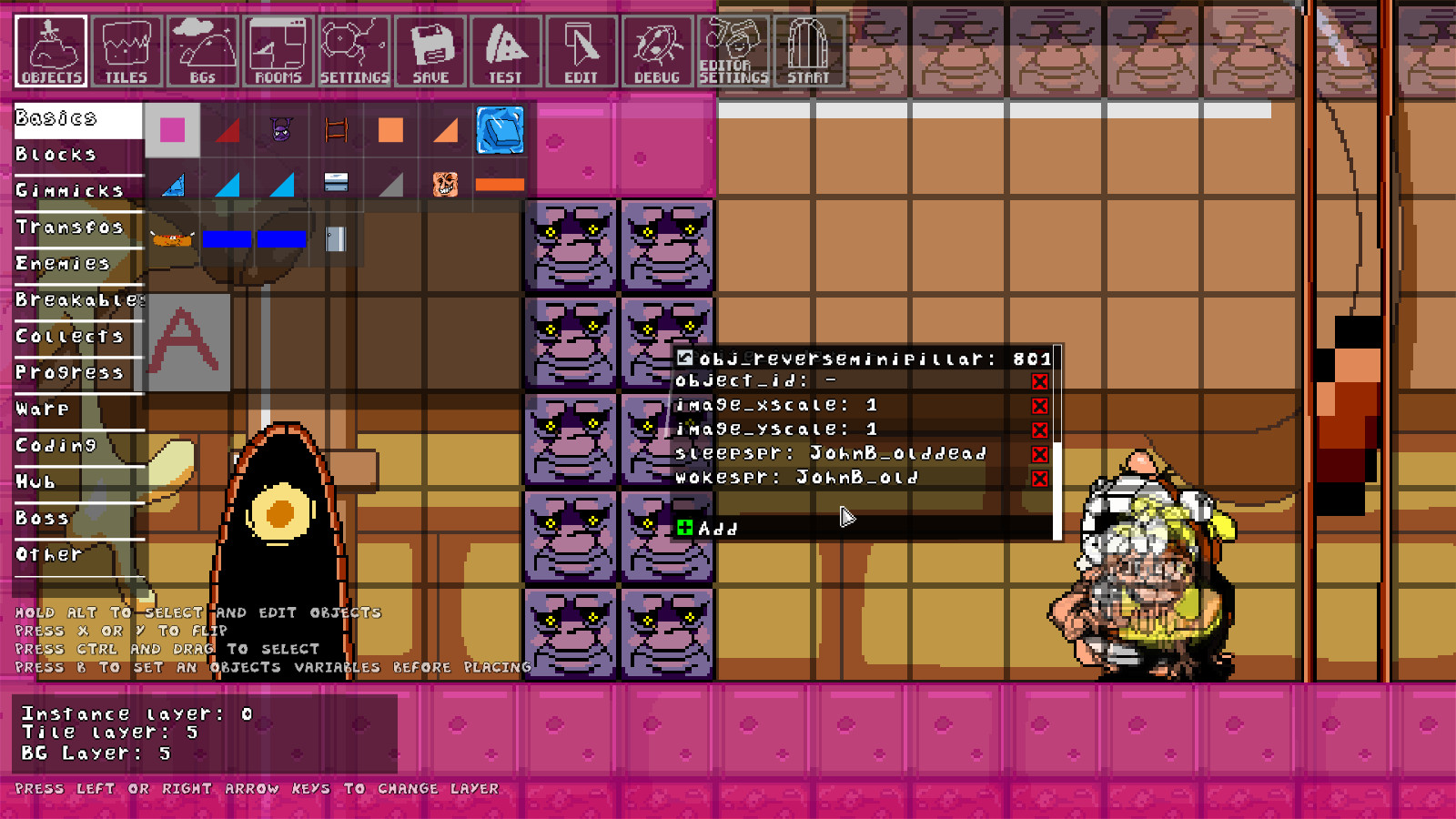 How to resprite John blocks in afom/cyop Tutorial for Pizza Tower | PT ...