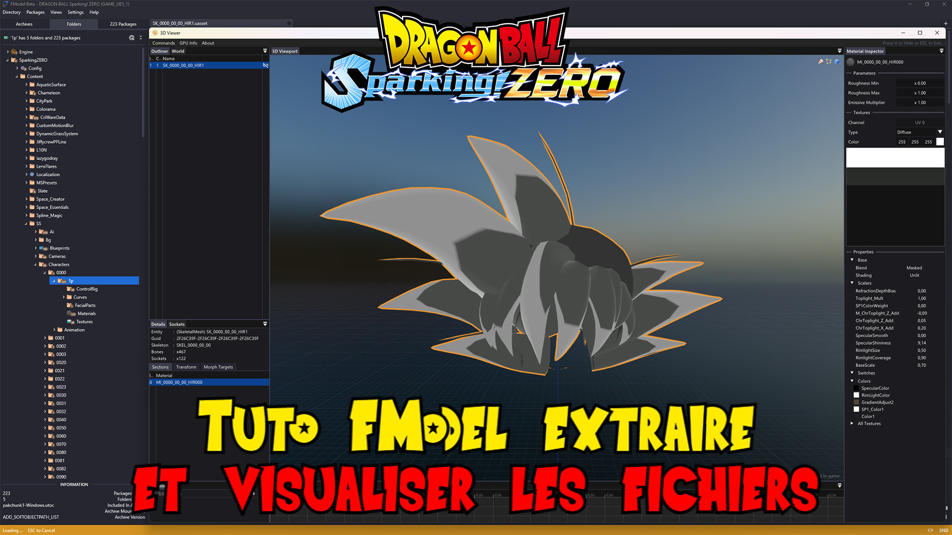 FModel extract and view files Tutorial for Dragon Ball: Sparking! ZERO | DBSZ Tutorials