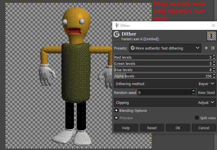 How to add accurate Bladder and Test dithering Tutorial for Baldi's ...
