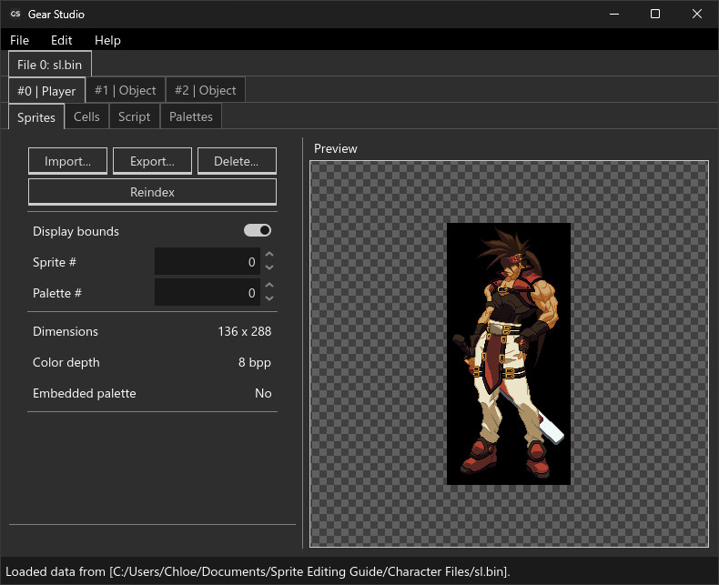 Sprite Editing for AC+R Tutorial for Guilty Gear XX Accent Core Plus R ...