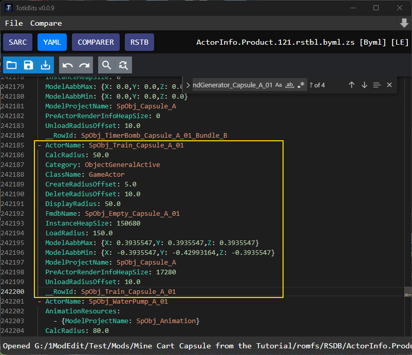 Adding a new Object to the Zonai Device Capsule Tutorial for The Legend of Zelda: Tears of the ...