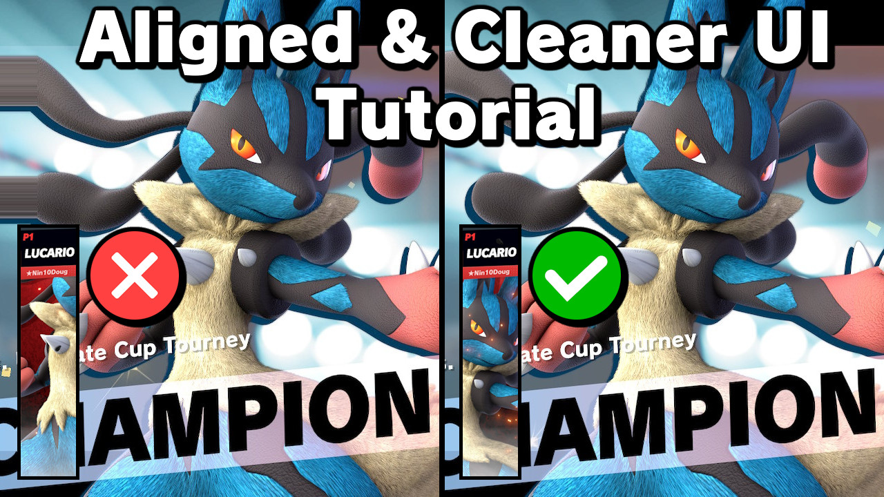 Aligned & Cleaner UI Tutorial (Video) Tutorial for Super Smash Bros. Ultimate | SSBU Tutorials