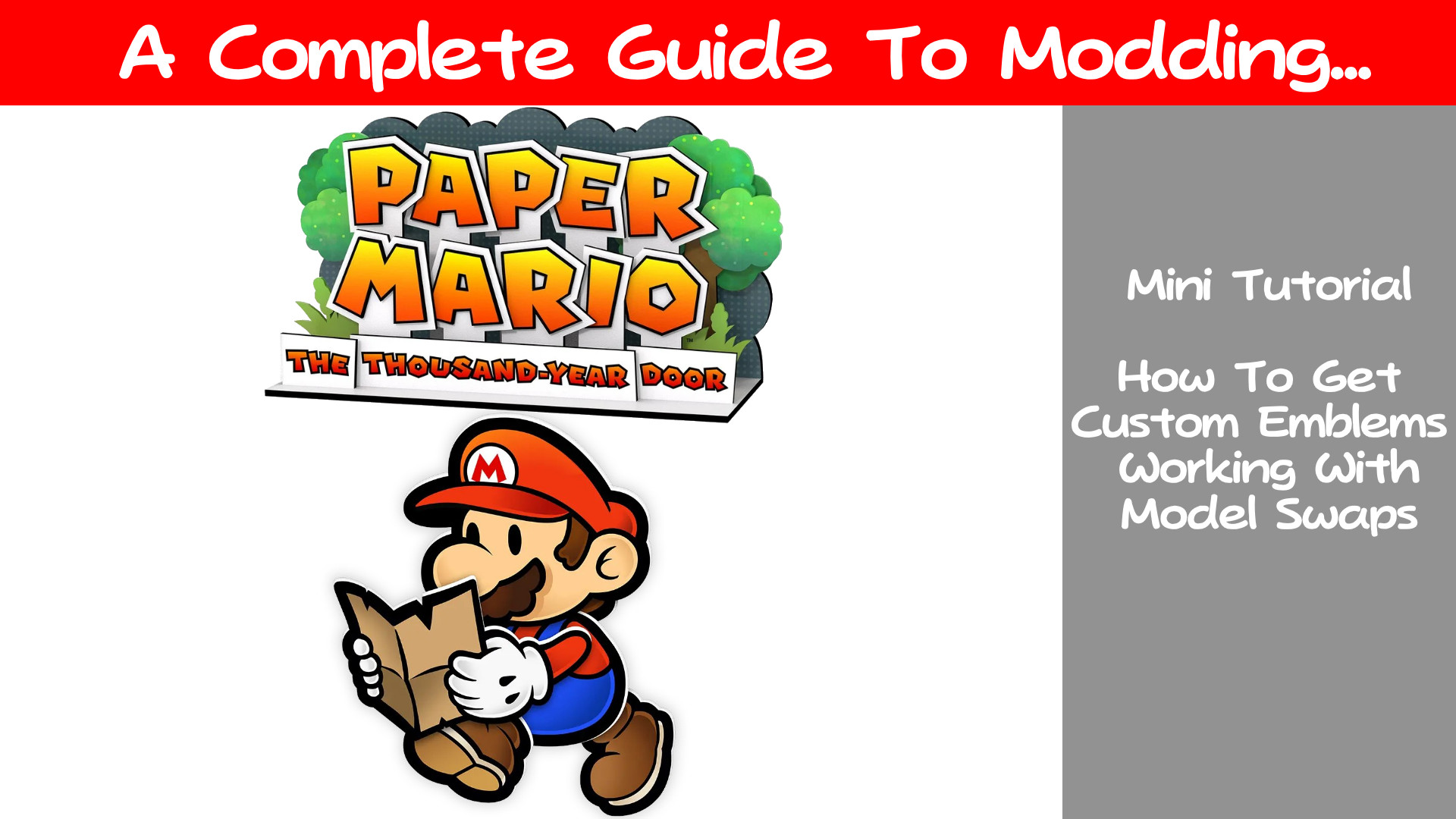 How To Get Emblems Working On Model Swaps Tutorial for Paper Mario: The ...