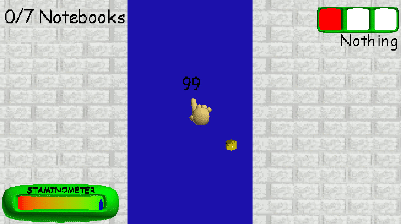 Baldi Hovering Hand Reticle Tutorial for Baldi's Basics | Baldi Tutorials