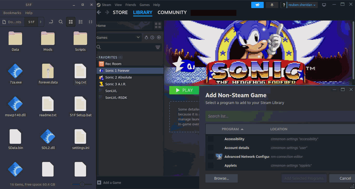 Install Sonic 1 Forever on Linux (Steam Proton) Tutorial for Sonic the Hedgehog Forever | S1F ...