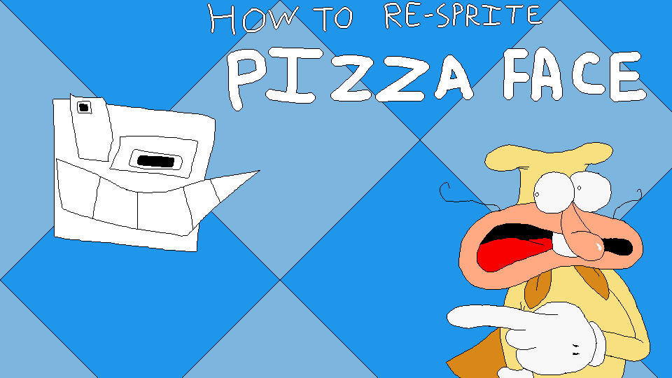 How To Re-sprite Pizza Face Tutorial for Pizza Tower | PT Tutorials