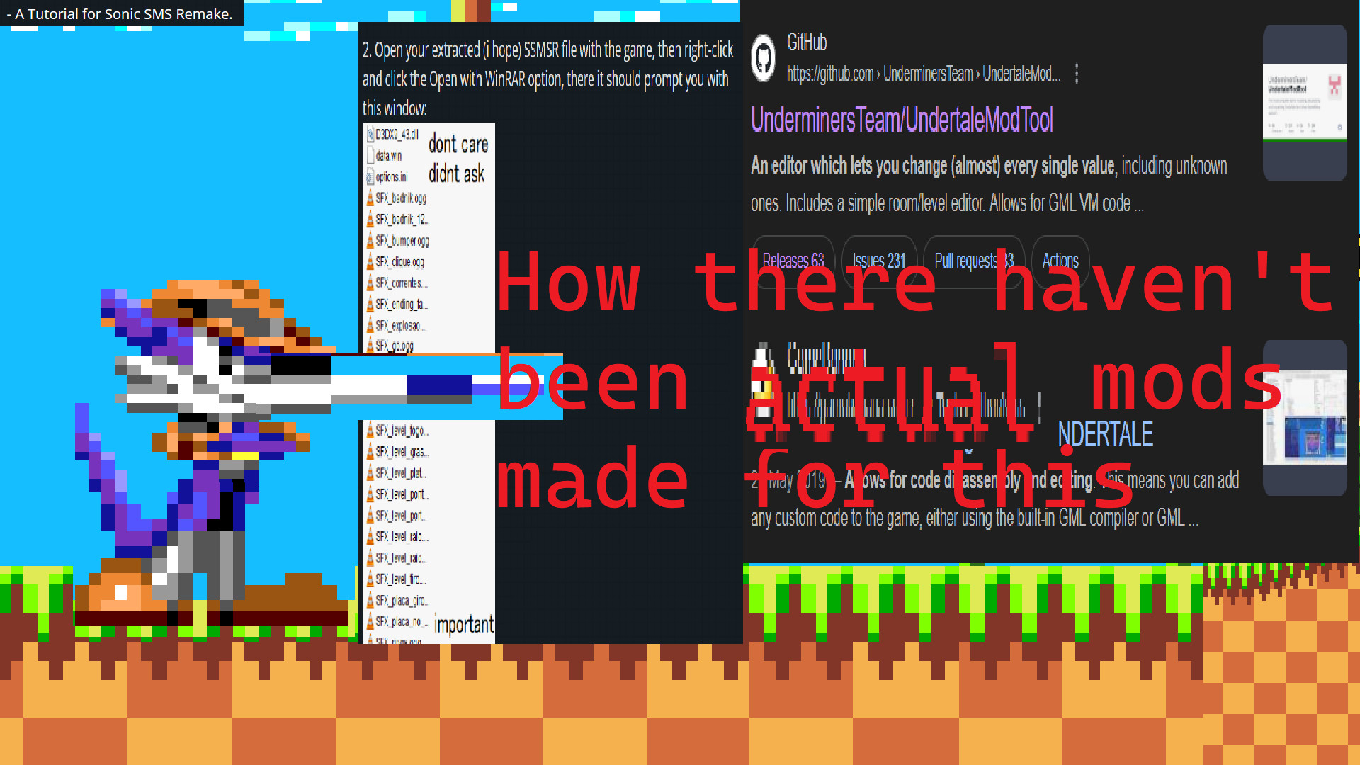 sprite editing tutorial Tutorial for Sonic SMS Remake | SSMSR Tutorials