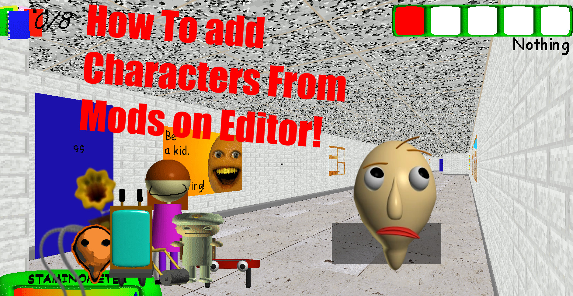 How to add Characters from mods to the editor! Tutorial for Baldi's Basics | Baldi Tutorials