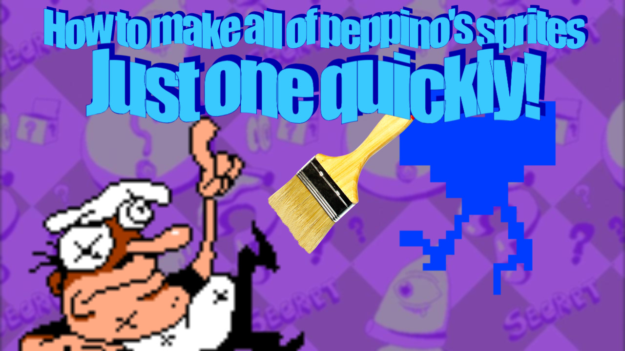 How to make all of peppino's sprites one quickly! Tutorial for Pizza ...