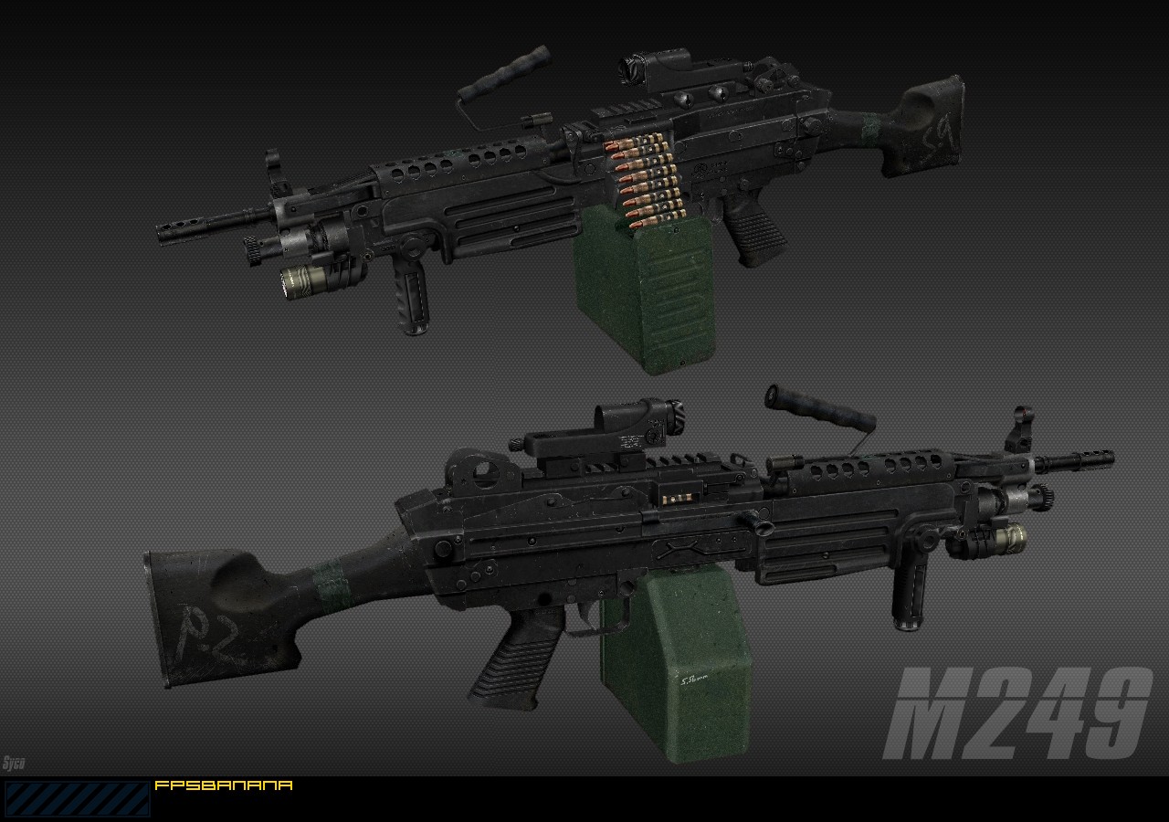 Tactical M249 [DONE] [GameBanana] [Works In Progress]