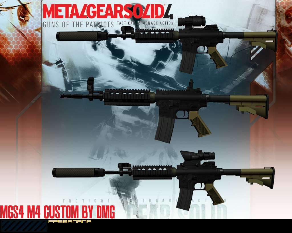 MGS4 M4 Custom UPDATE [GameBanana] [Works In Progress]