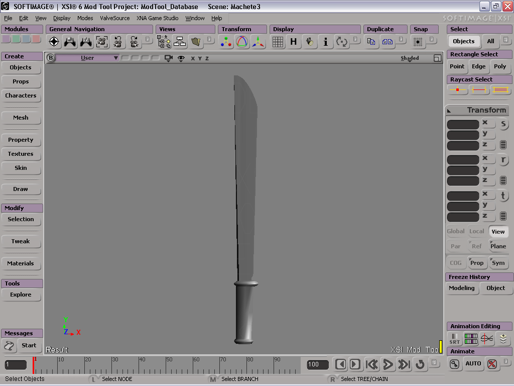 Rusty Machete Work In Progress for GameBanana | GB Works In Progress