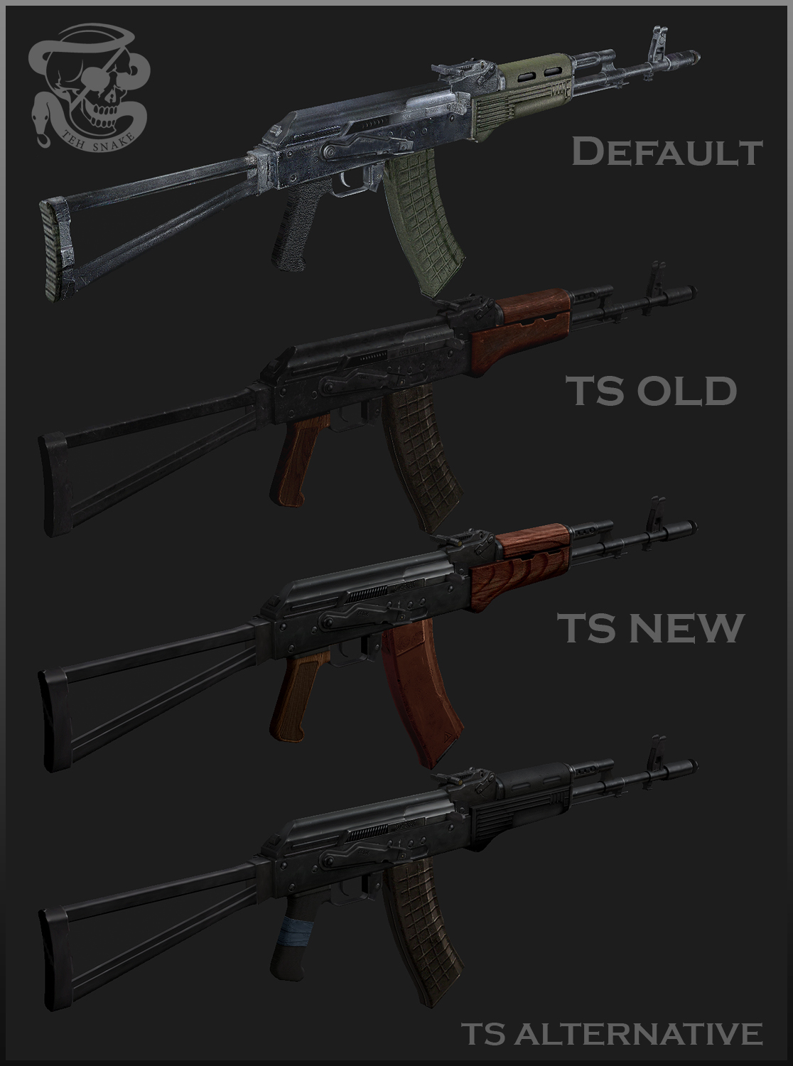 Stalker AKM retex ingames [GameBanana] [Works In Progress]