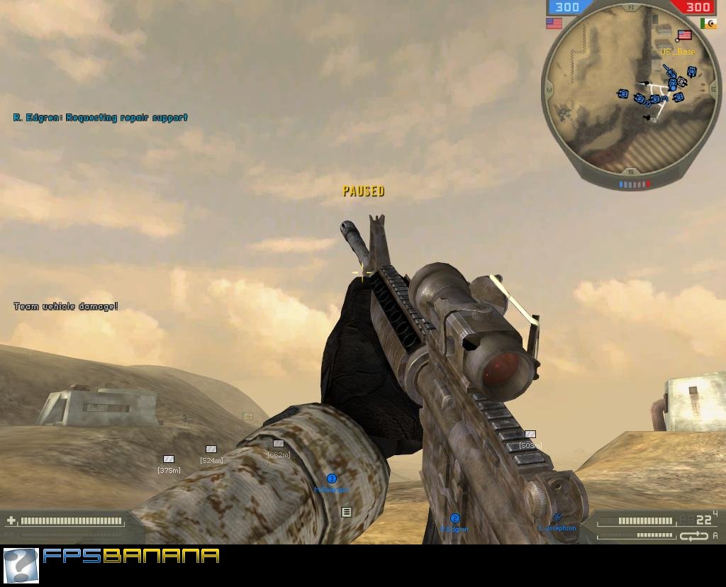 BF2 M4 Desert / Woodland paint [Battlefield 2] [Works In Progress]