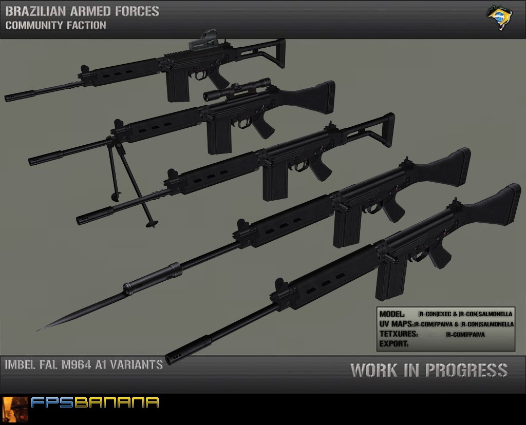 Imbel FAL M964 A1 Variants [GameBanana] [Works In Progress]